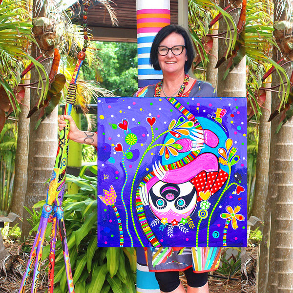 Original Painting - Slow Walker 2 - Sloth - Donna Sharam Art Gallery